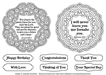 Doily Coloring Cards – Set 6 - Delightful Paths