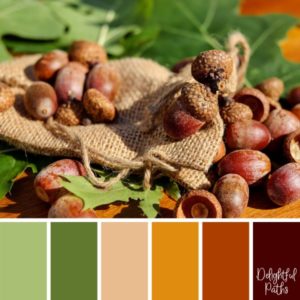 Fall / Autumn Inspired Color Palettes - Delightful Paths