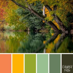Fall / Autumn Inspired Color Palettes - Delightful Paths