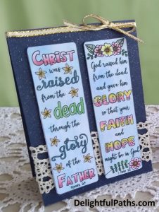 Easter Coloring Bookmarks with Bible Verses - Delightful Paths