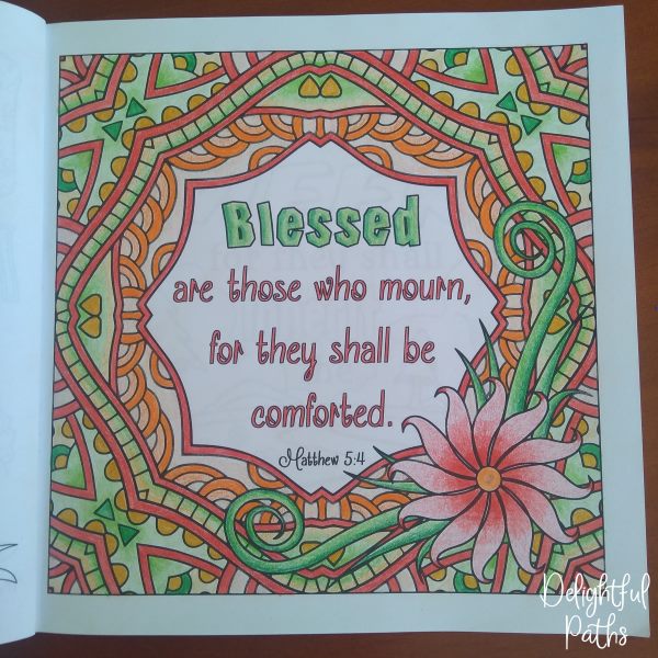 Sermon on the Mount Coloring Book for Adults - Delightful Paths