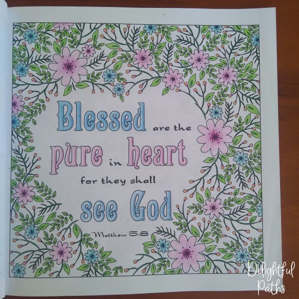 Sermon on the Mount Coloring Book for Adults - Delightful Paths