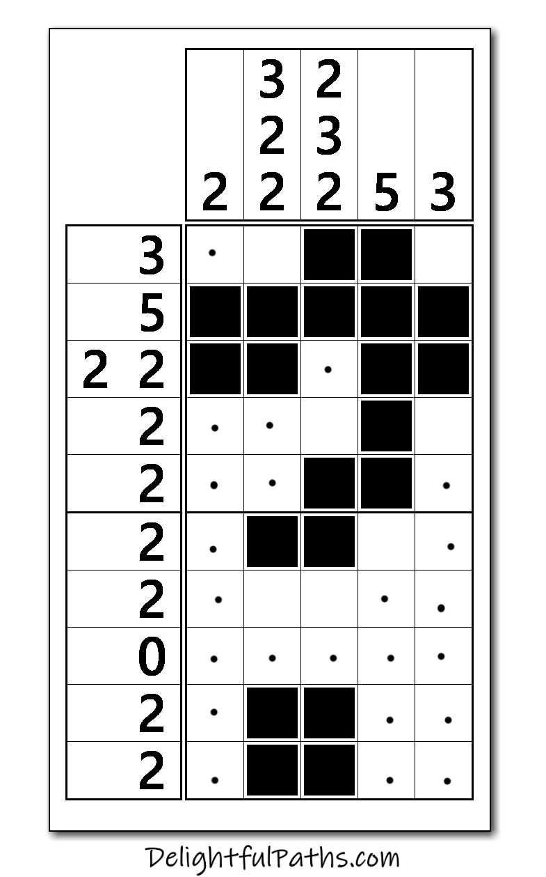 How to solve a nonogram - Delightful Paths