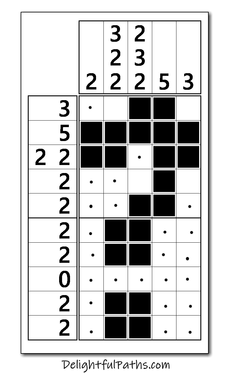 How to solve a nonogram - Delightful Paths